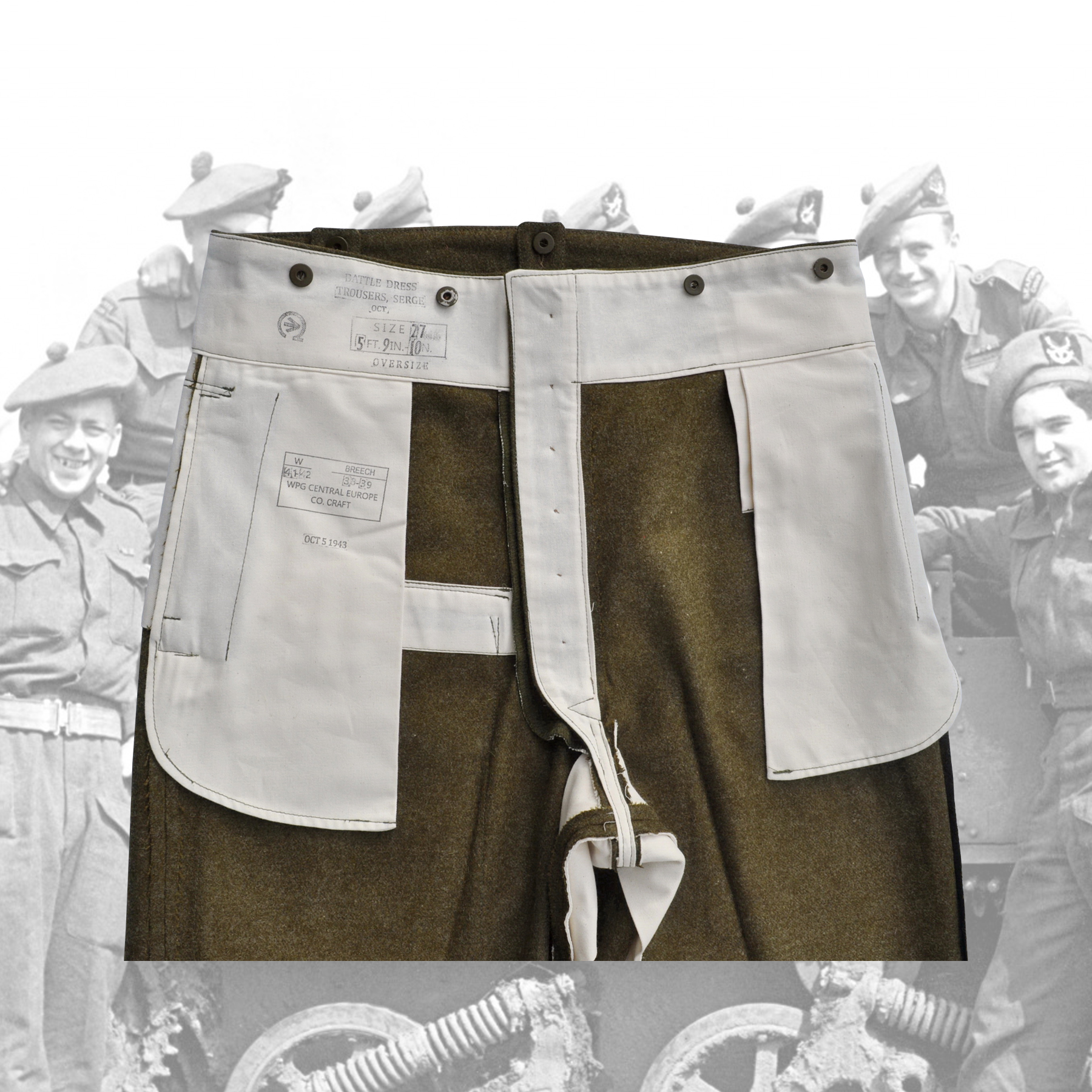 Canadian Battledress Trousers, Serge :: ETO UNIFORMS